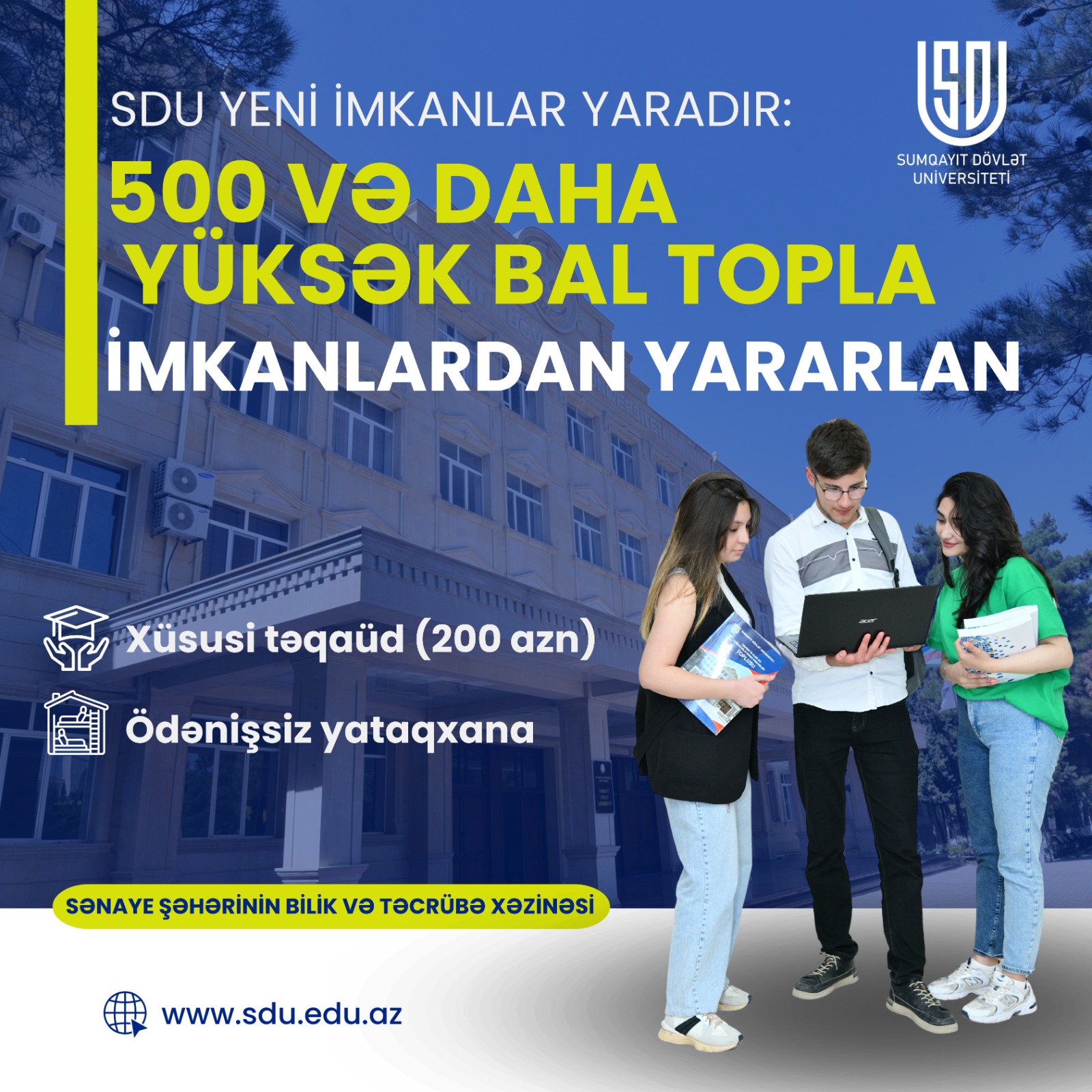 SDU yeni təkliflərlə qarşınızdadır | SDU - Sumqayıt Dövlət ...